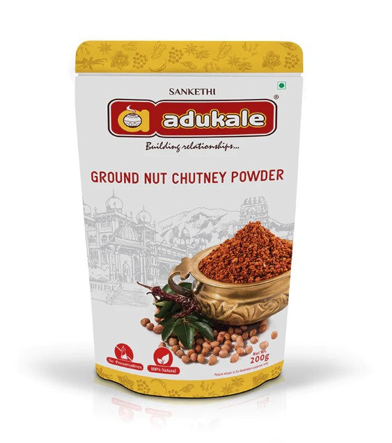 Adukale Groundnut Chutney Powder 200g | shasthaonline.com